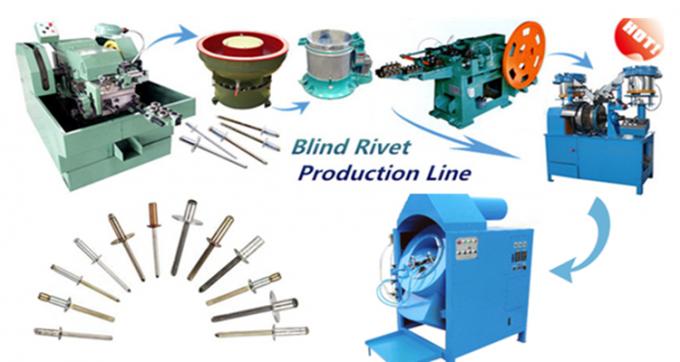 Double Stroke Rivet Cold Forging Header Machine 1 Die 2 Blow